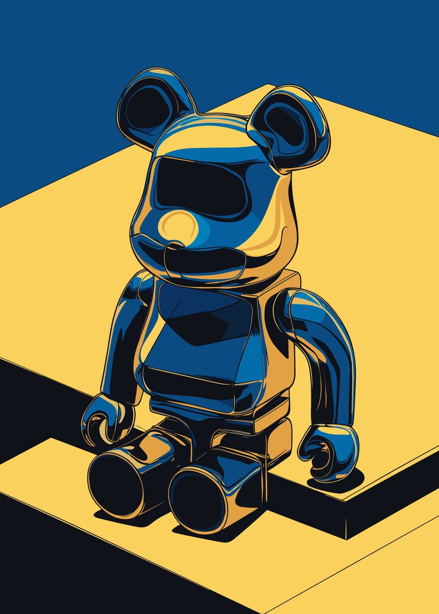'Bearbrick' Poster, picture, metal print, paint by Boon Edgar | Displate