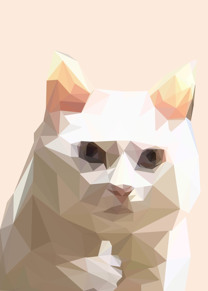 'good job cat meme' Poster, picture, metal print, paint by Lowpoly ...