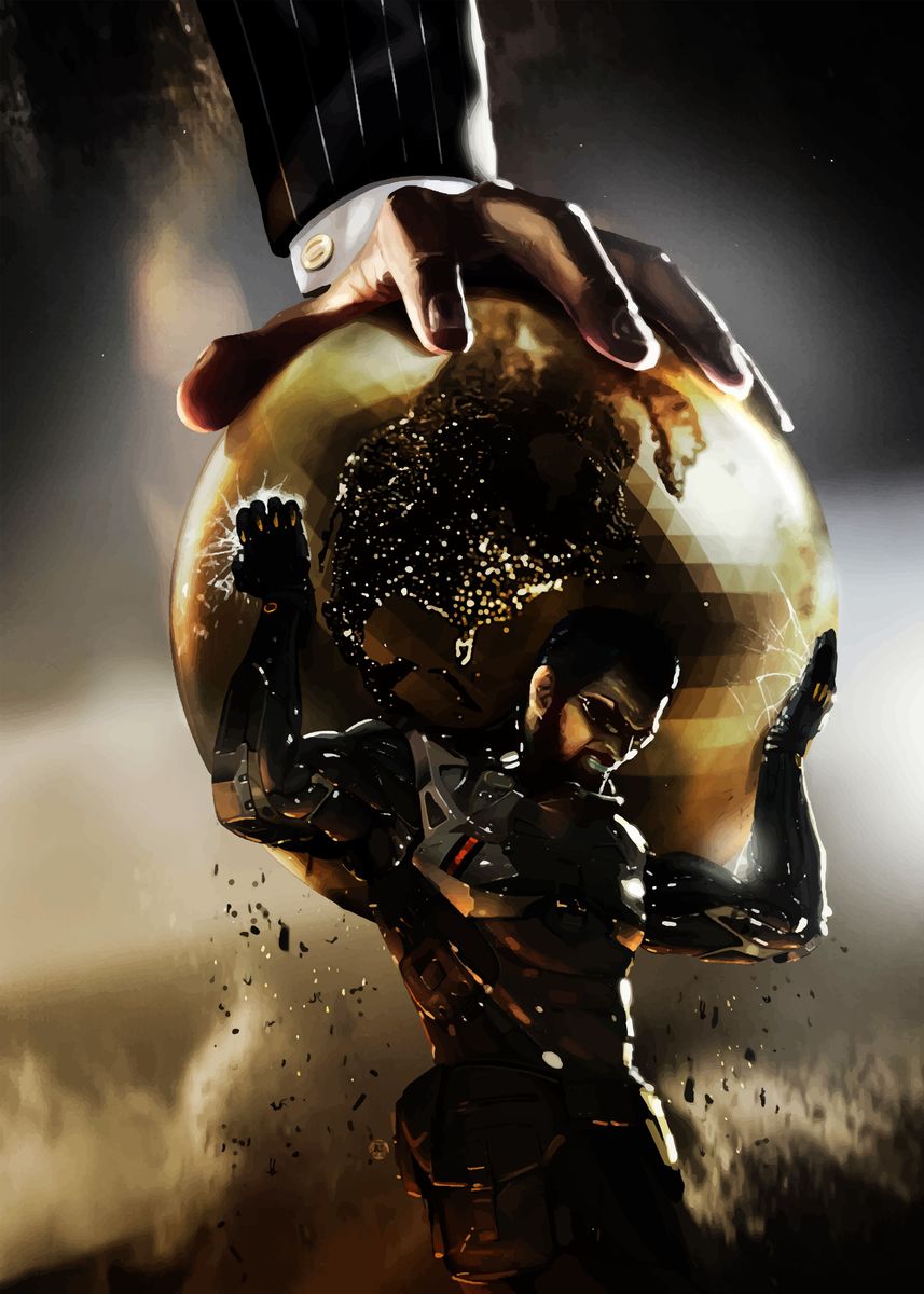 'DEUS EX' Poster, picture, metal print, paint by chevia sss | Displate