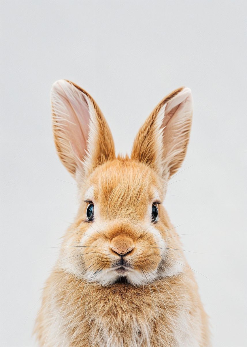 'Cute Baby Rabbit' Poster, picture, metal print, paint by SuperNova ...