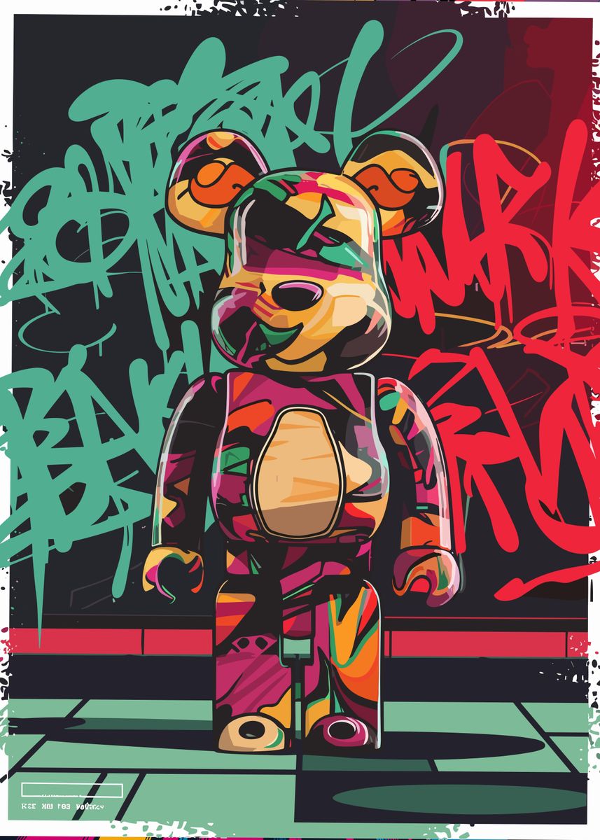 'Bearbrick ' Poster, picture, metal print, paint by Boon Edgar | Displate