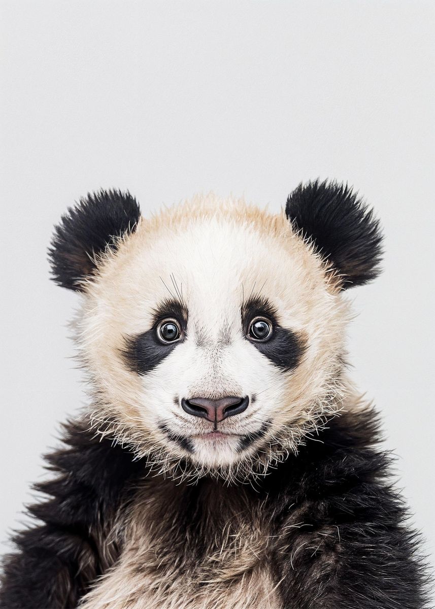'Cute Baby Panda' Poster, picture, metal print, paint by SuperNova ...