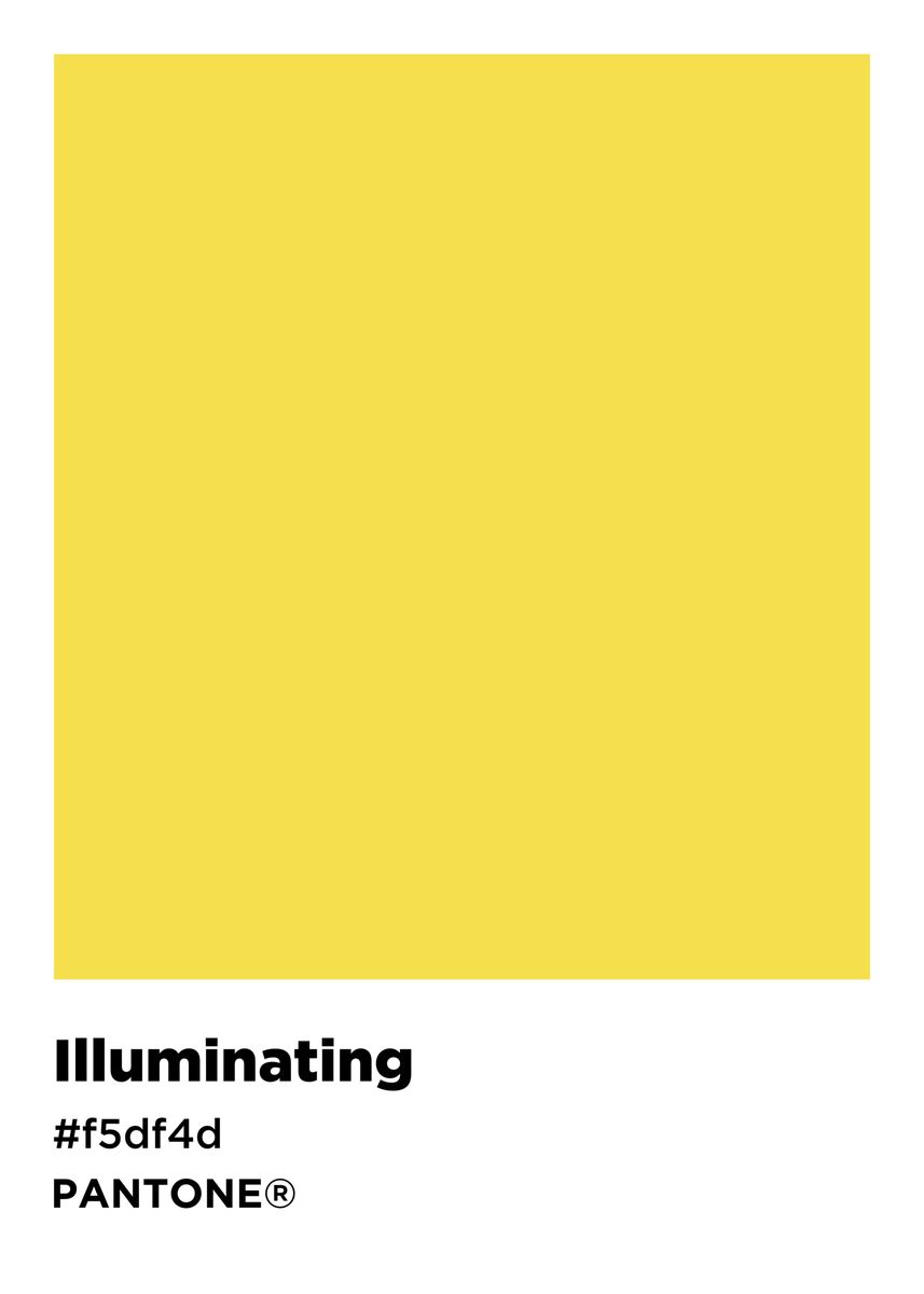 'illuminating color pantone' Poster, picture, metal print, paint by Top ...