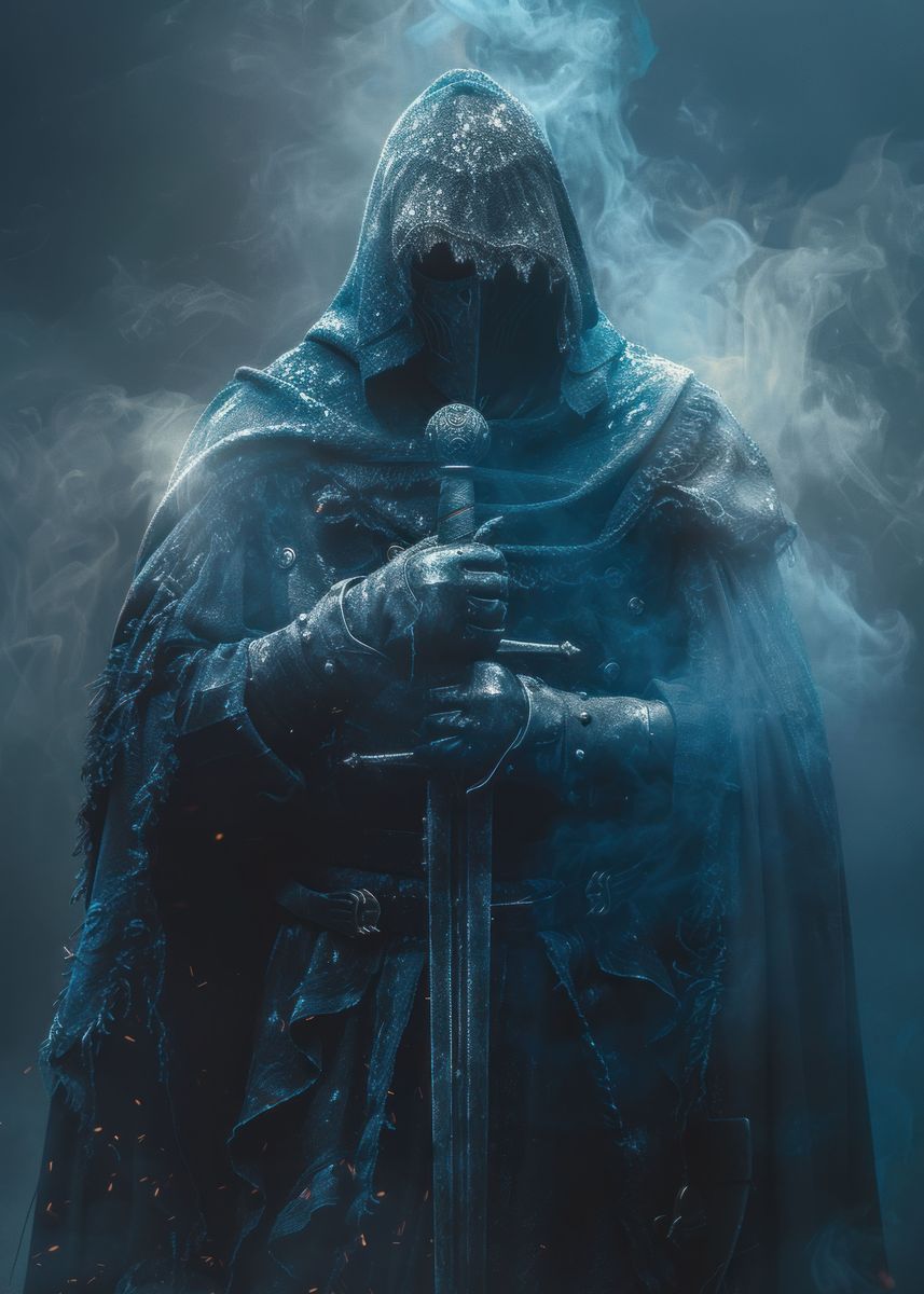 'Magic Knight' Poster, picture, metal print, paint by Byrdyak | Displate