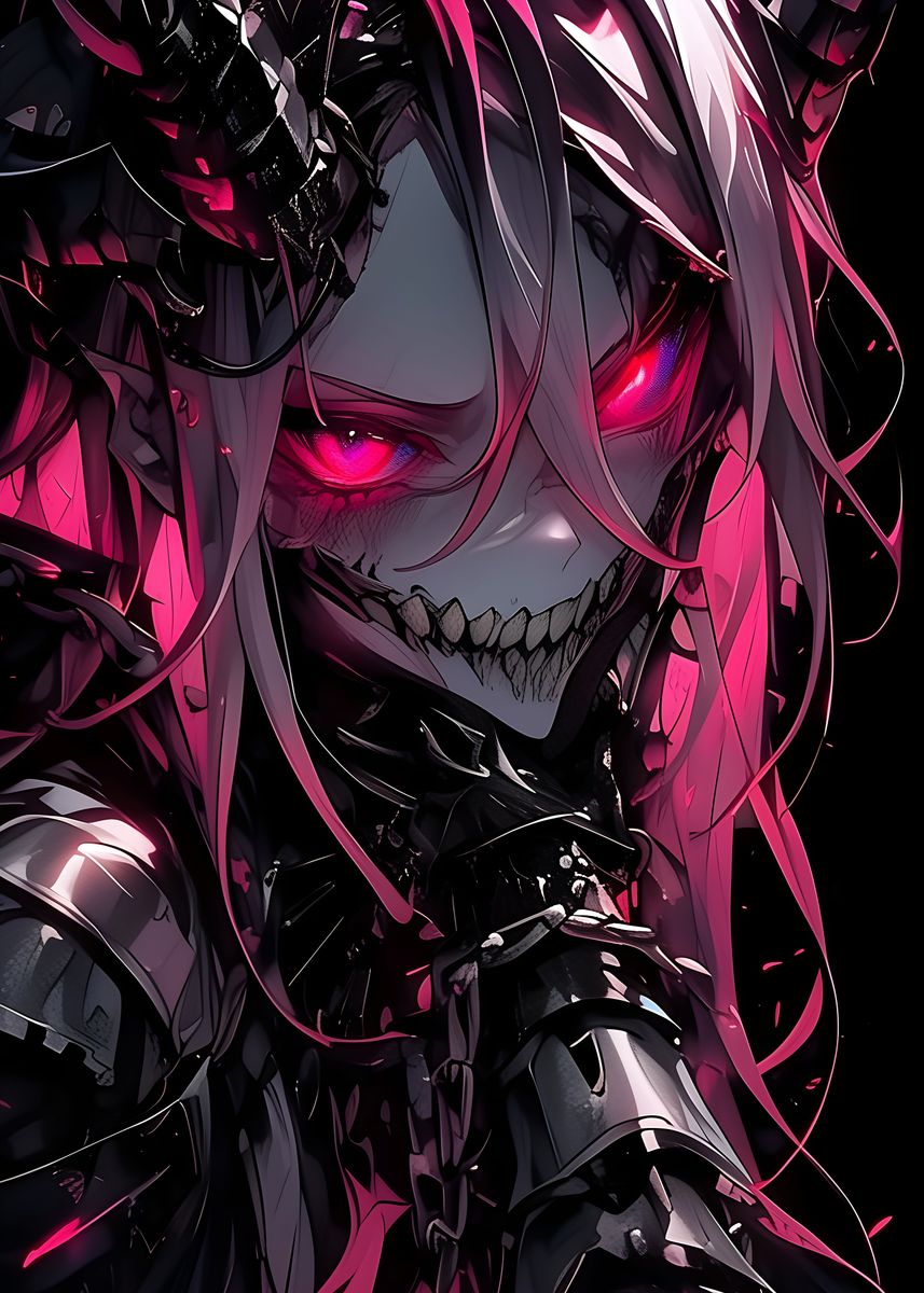 'Futuristic Anime Girl' Poster, picture, metal print, paint by ...