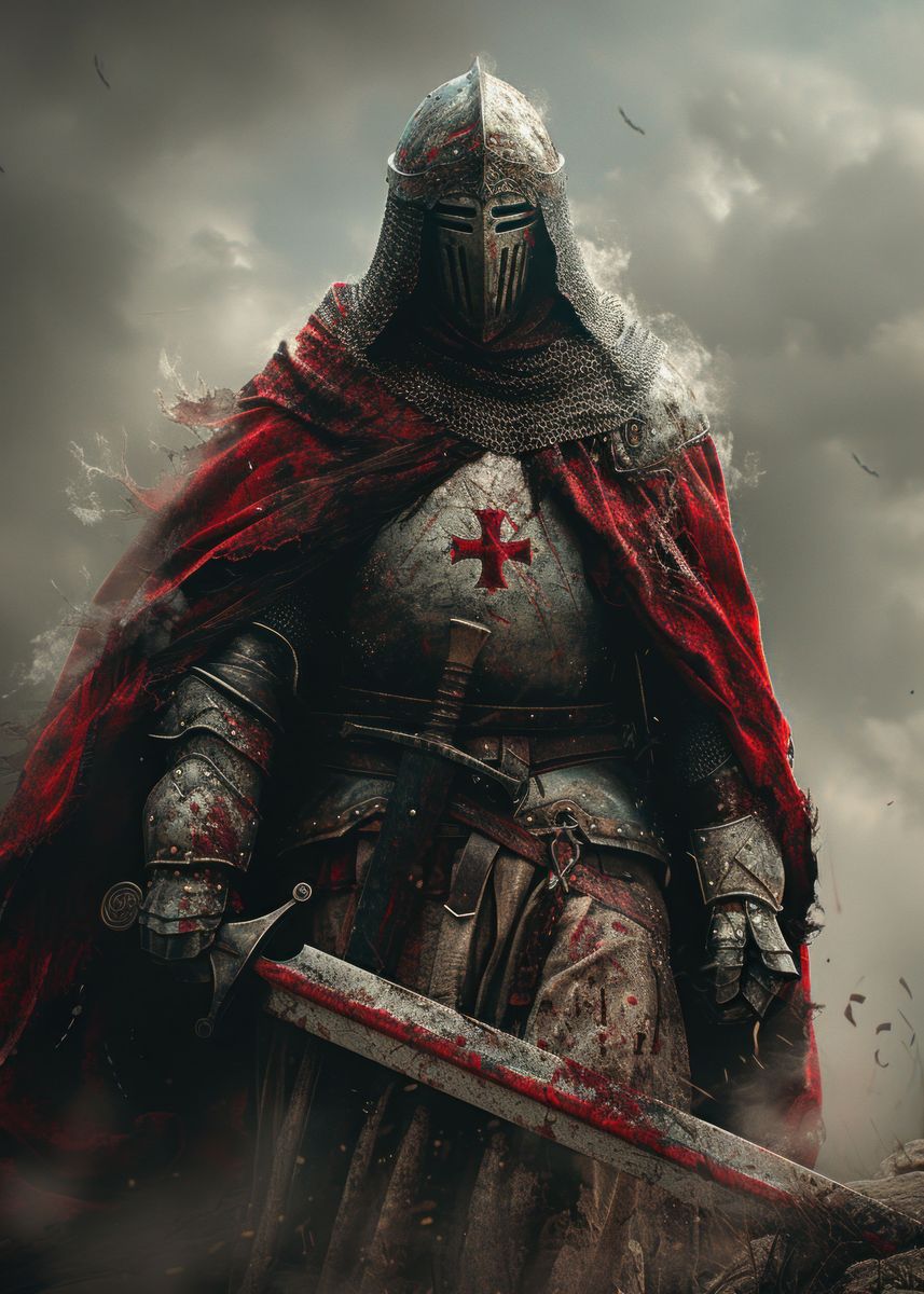'Knight' Poster, picture, metal print, paint by Byrdyak | Displate