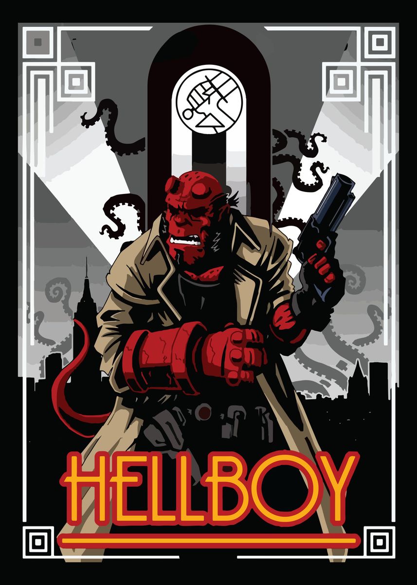 'hellboy adventure' Poster, picture, metal print, paint by siagian ...
