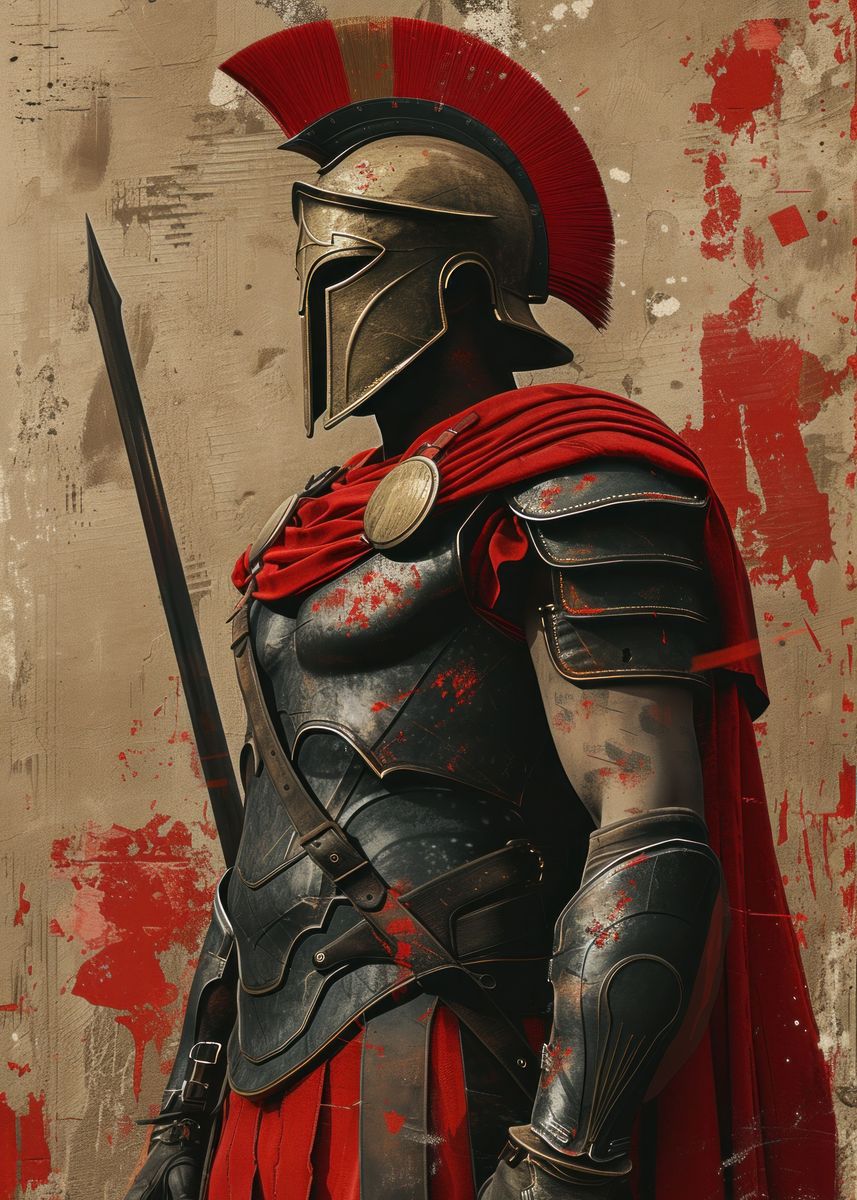 'Sparta Warrior' Poster, picture, metal print, paint by Volodymyr ...