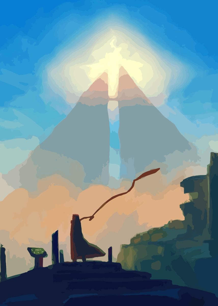 'Journey' Poster, picture, metal print, paint by FlowAllday | Displate