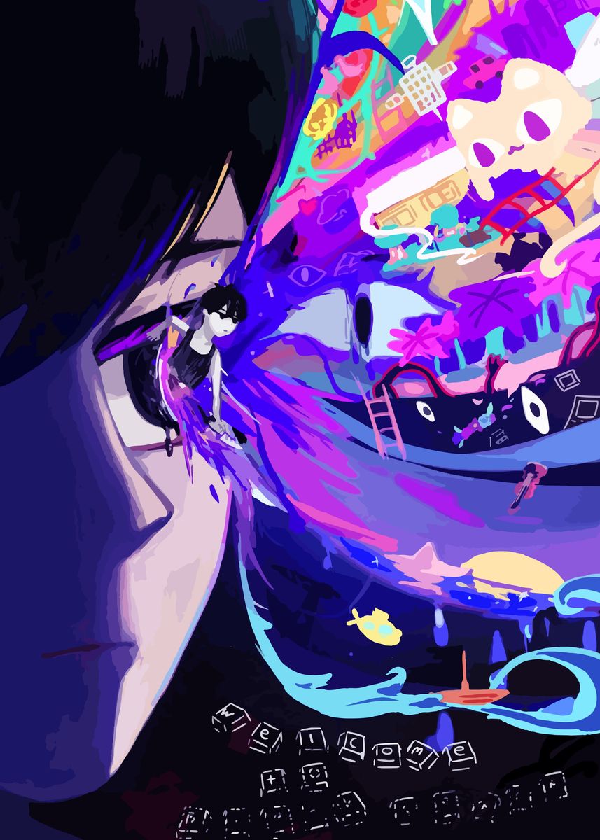 'Omori' Poster, picture, metal print, paint by 沙发 | Displate