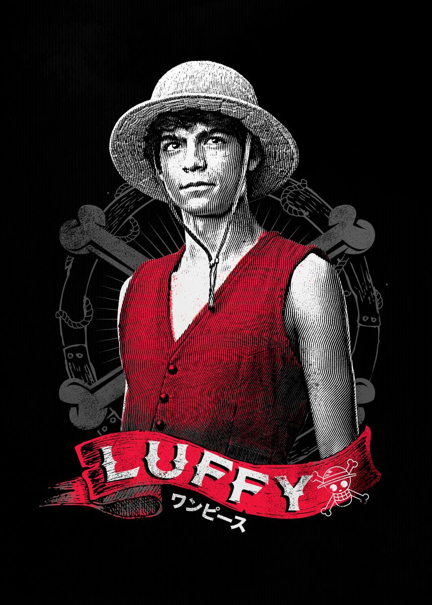 'Luffy' Poster, picture, metal print, paint by One Piece Live Action ...