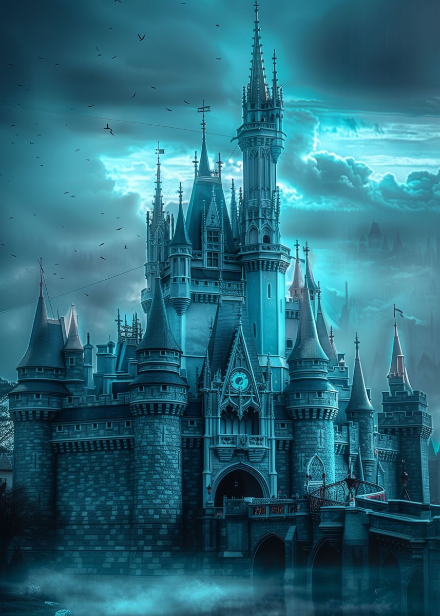 'Castle Kingdom View' Poster, picture, metal print, paint by Hawysia ...