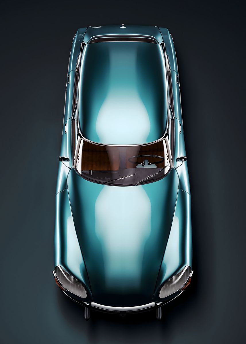 'Citroen DS Bird View' Poster, picture, metal print, paint by Osh ...