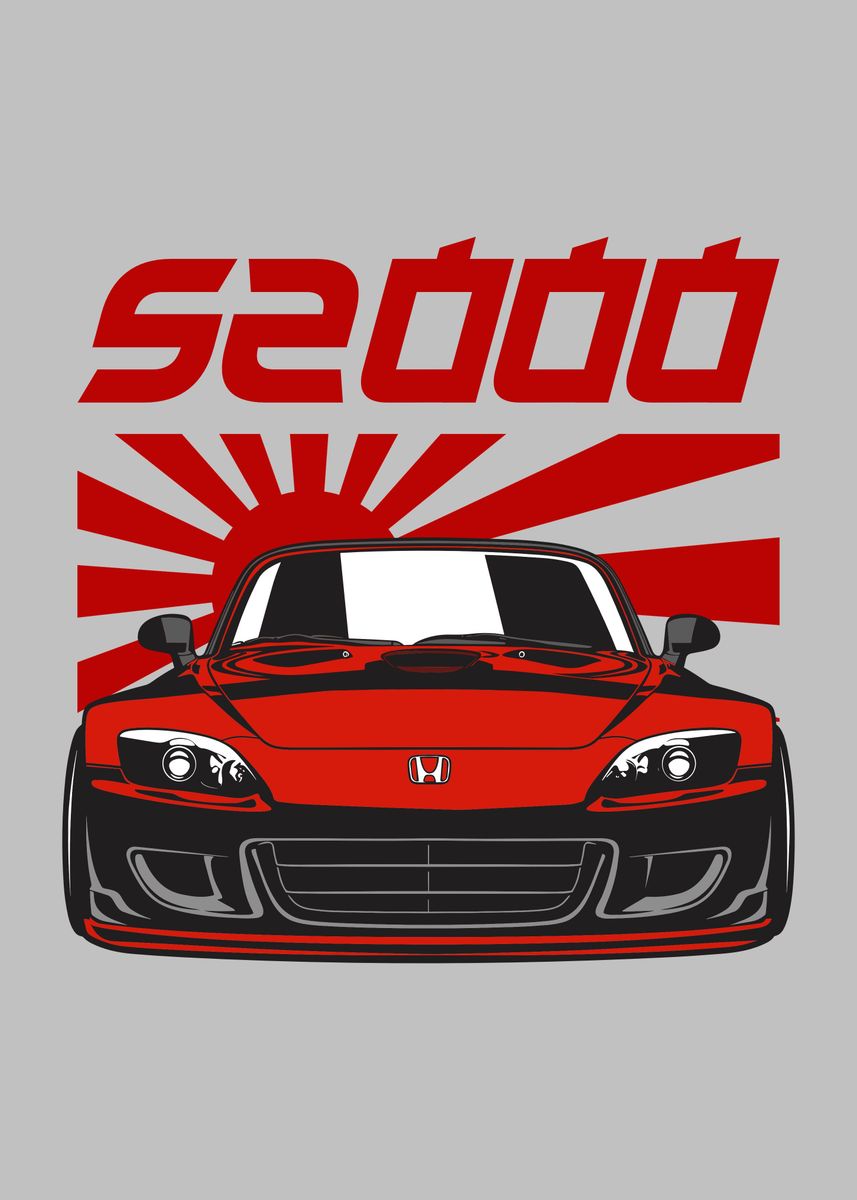 'S2000 JDM Cars' Poster, picture, metal print, paint by Masje Studio ...