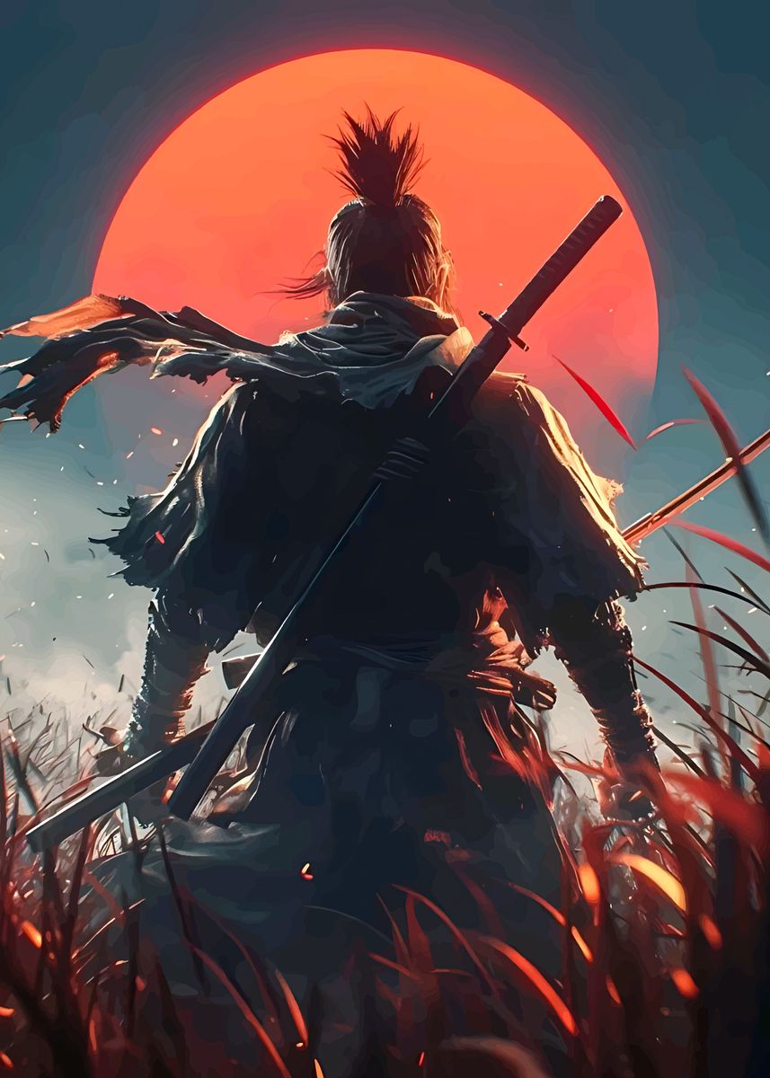 'sekiro shadow die twice' Poster, picture, metal print, paint by Stairo ...