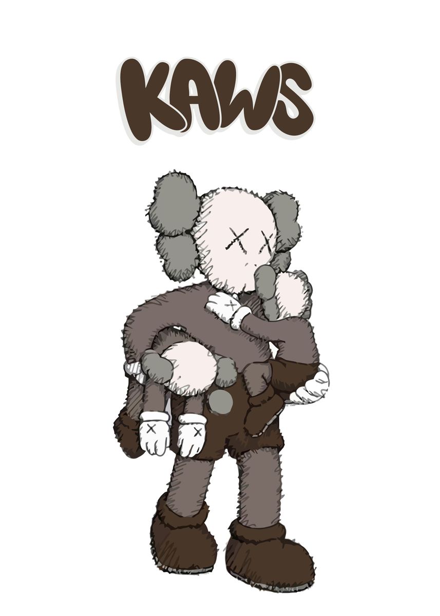 'Kaws' Poster, picture, metal print, paint by BB Creative | Displate