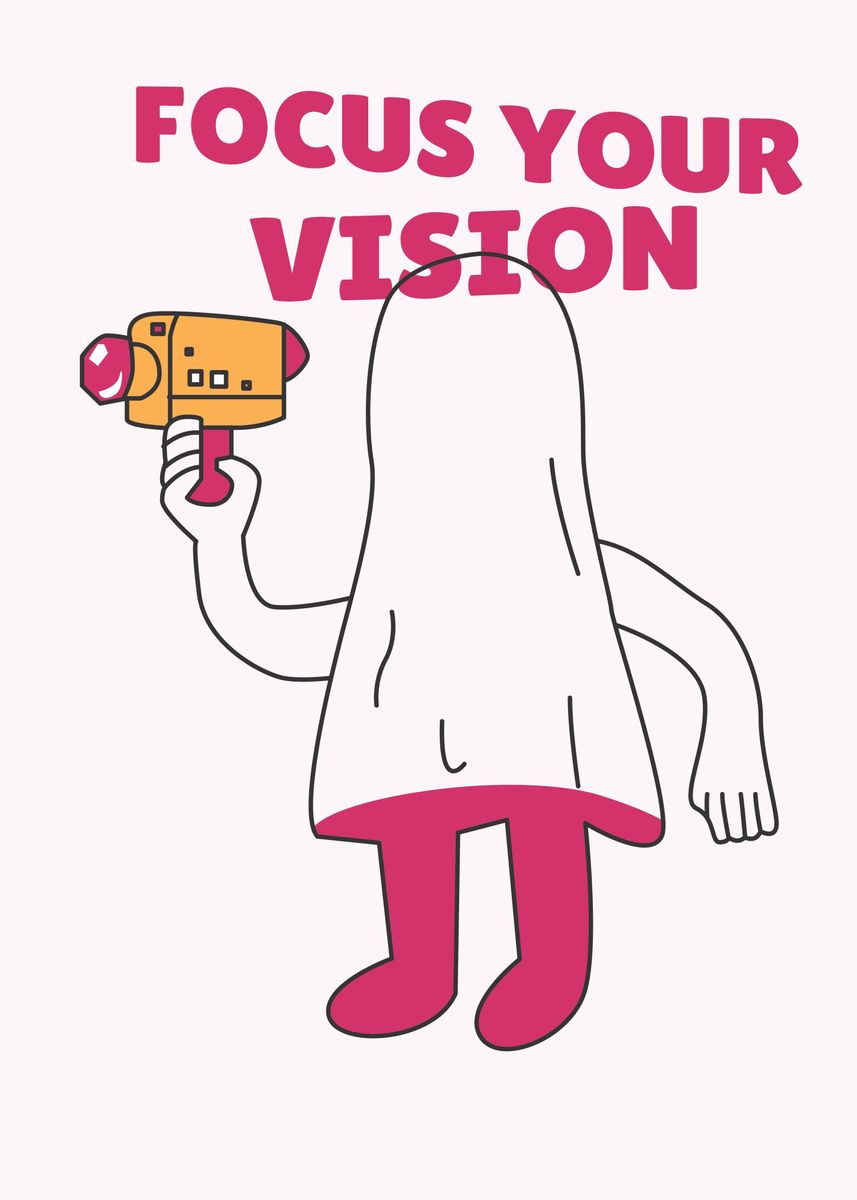 'Focus Your Vision' Poster, picture, metal print, paint by Muhammad ...
