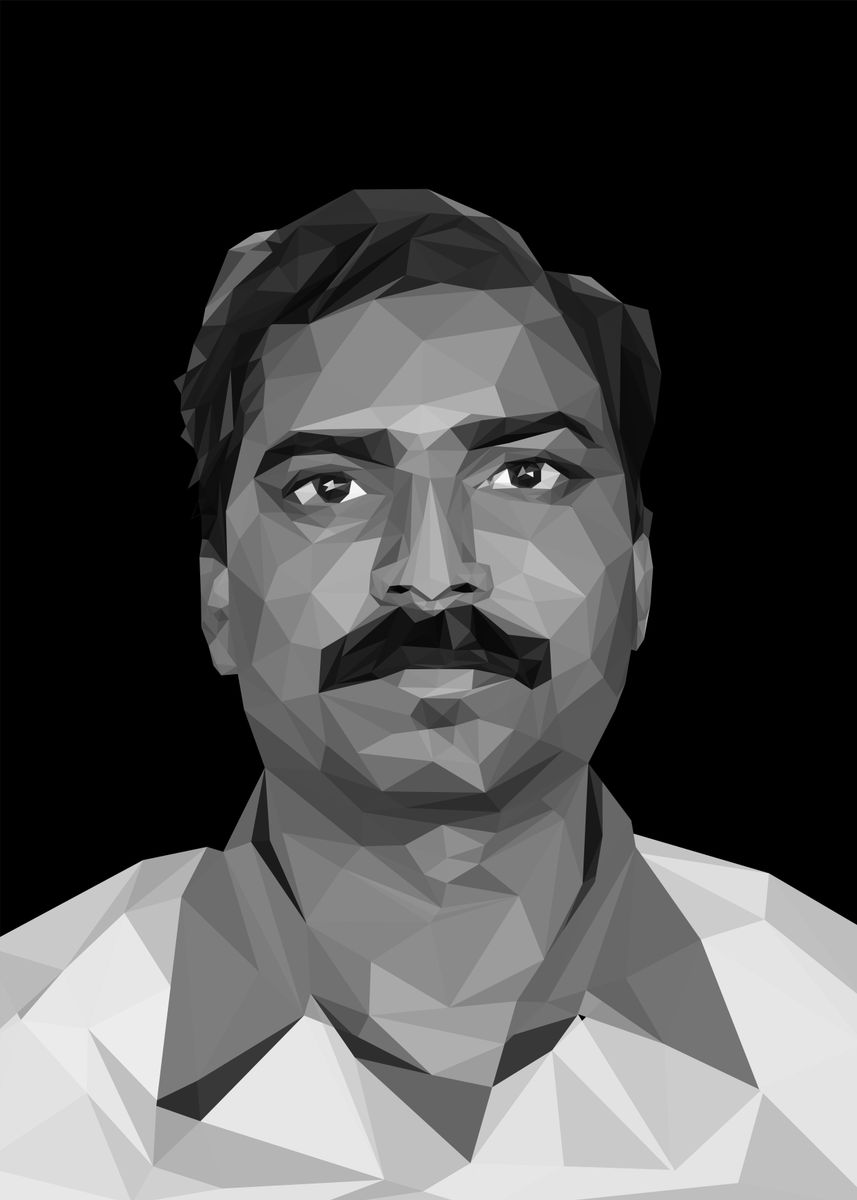 'xavier' Poster, picture, metal print, paint by Lowpoly Posters | Displate