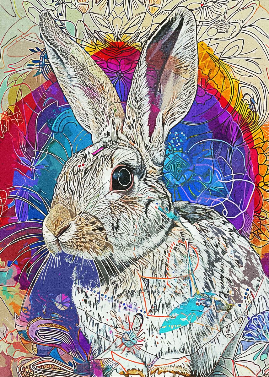 'Cony Art' Poster, picture, metal print, paint by Erick Sato | Displate