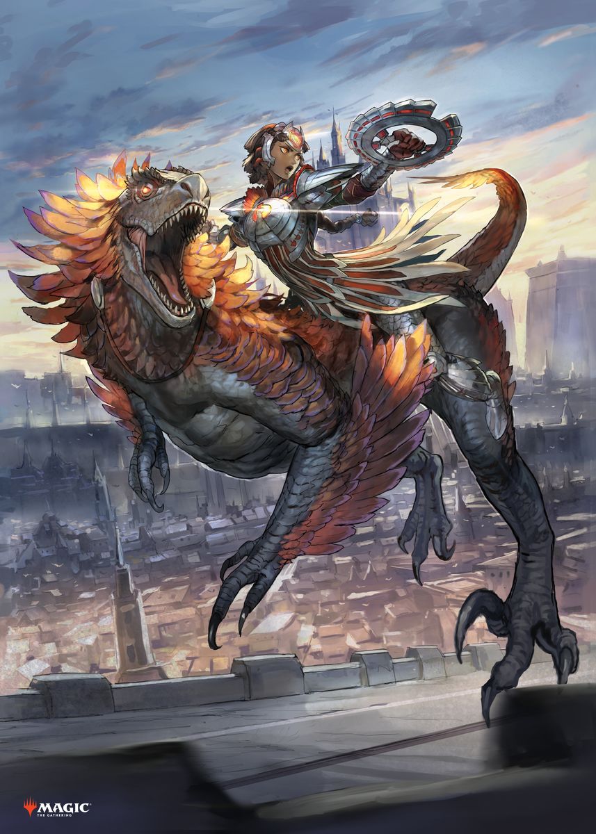 'Huatli, the Sun’s Heart' Poster, picture, metal print, paint by Magic ...