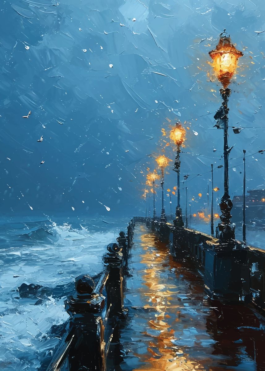 'Sea Beach 2' Poster, picture, metal print, paint by Takanome | Displate