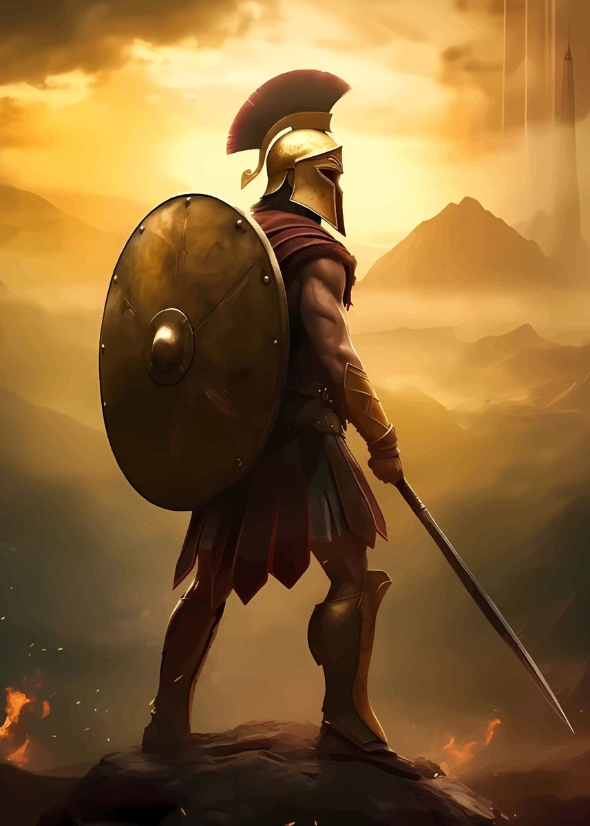 'Spartan Spartacus' Poster, picture, metal print, paint by ...