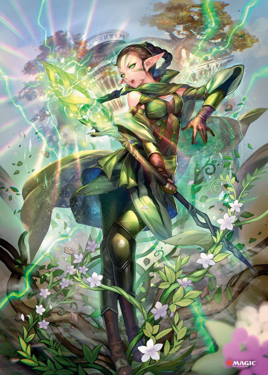 'Nissa Who Shakes the World' Poster, picture, metal print, paint by ...