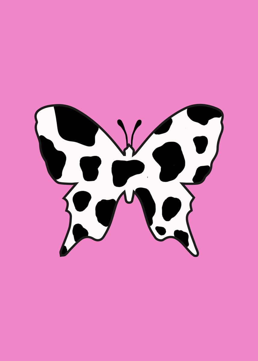 'CowGirl Butterfly' Poster, picture, metal print, paint by Petite ...