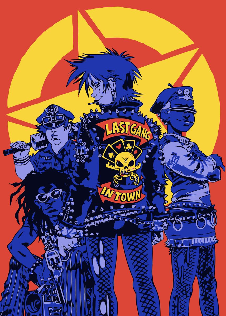 'last gang in town' Poster, picture, metal print, paint by Havana Junky ...