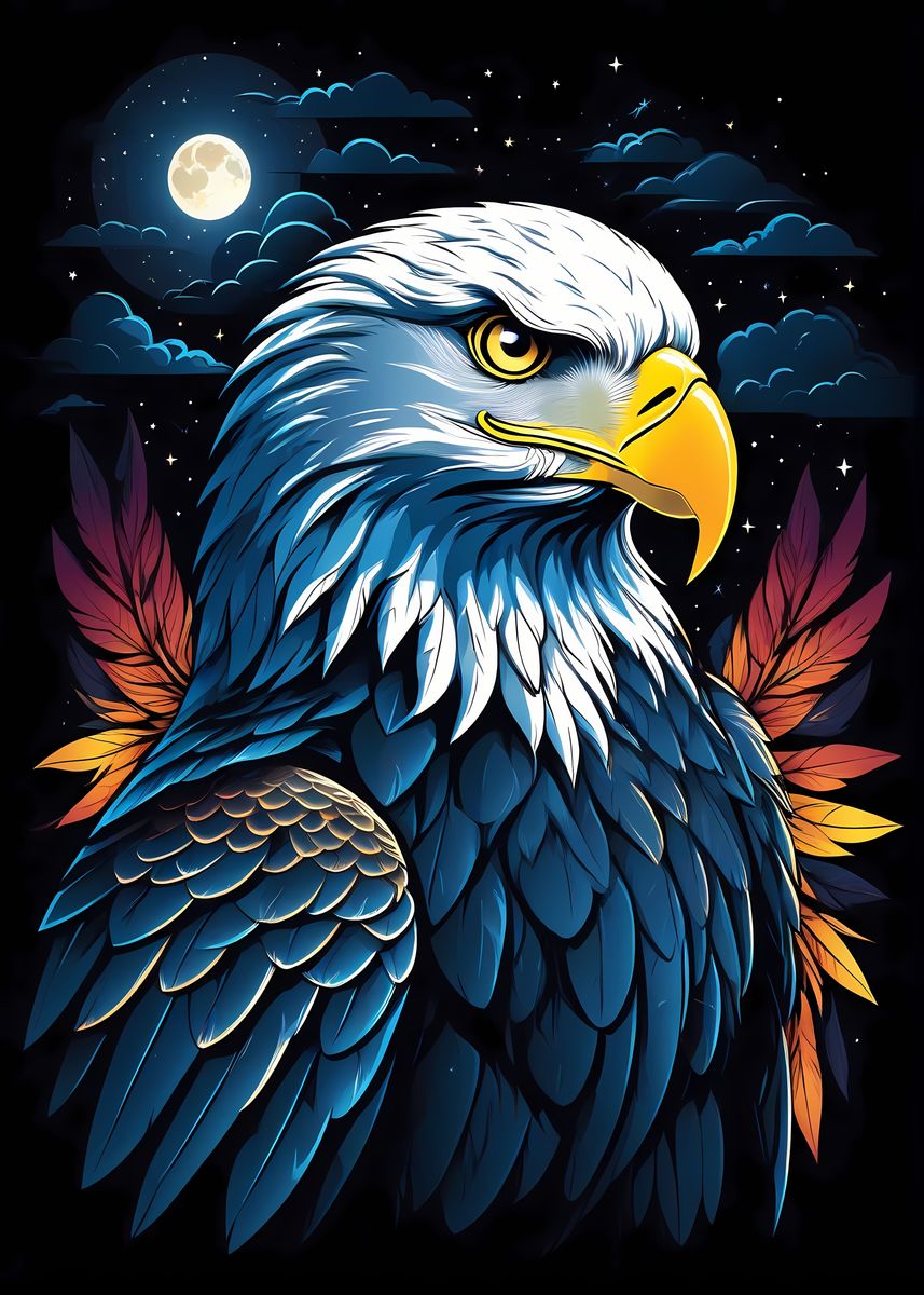 'Mystical Eagle' Poster, picture, metal print, paint by Imagination ...