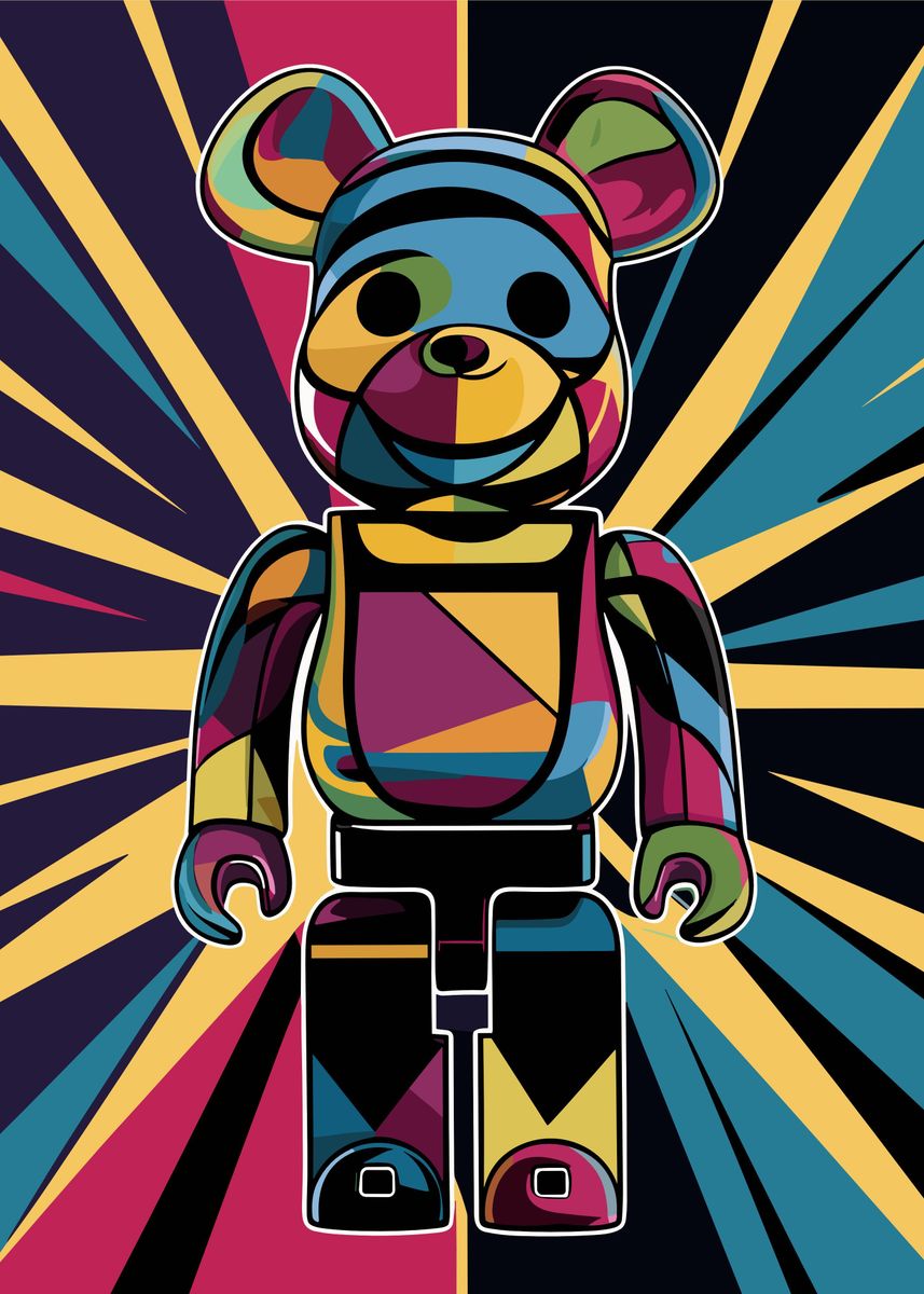 'Bearbrick pop' Poster, picture, metal print, paint by Boon Edgar ...