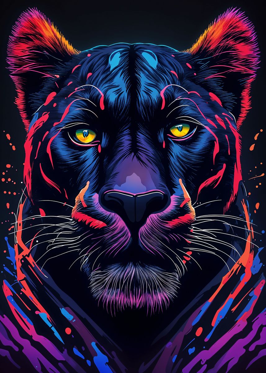 'Shadow Prowler' Poster, picture, metal print, paint by Art Attack ...