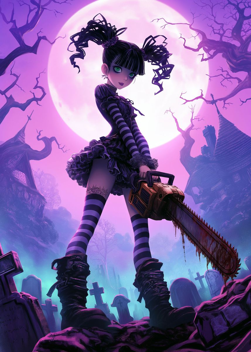 'Moonlight Massacre' Poster, picture, metal print, paint by Elysian ...