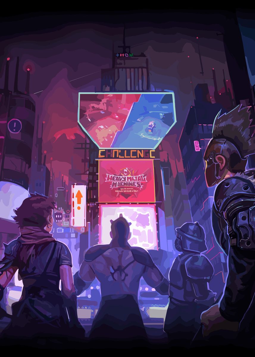 'metal games' Poster, picture, metal print, paint by Dana Deans | Displate