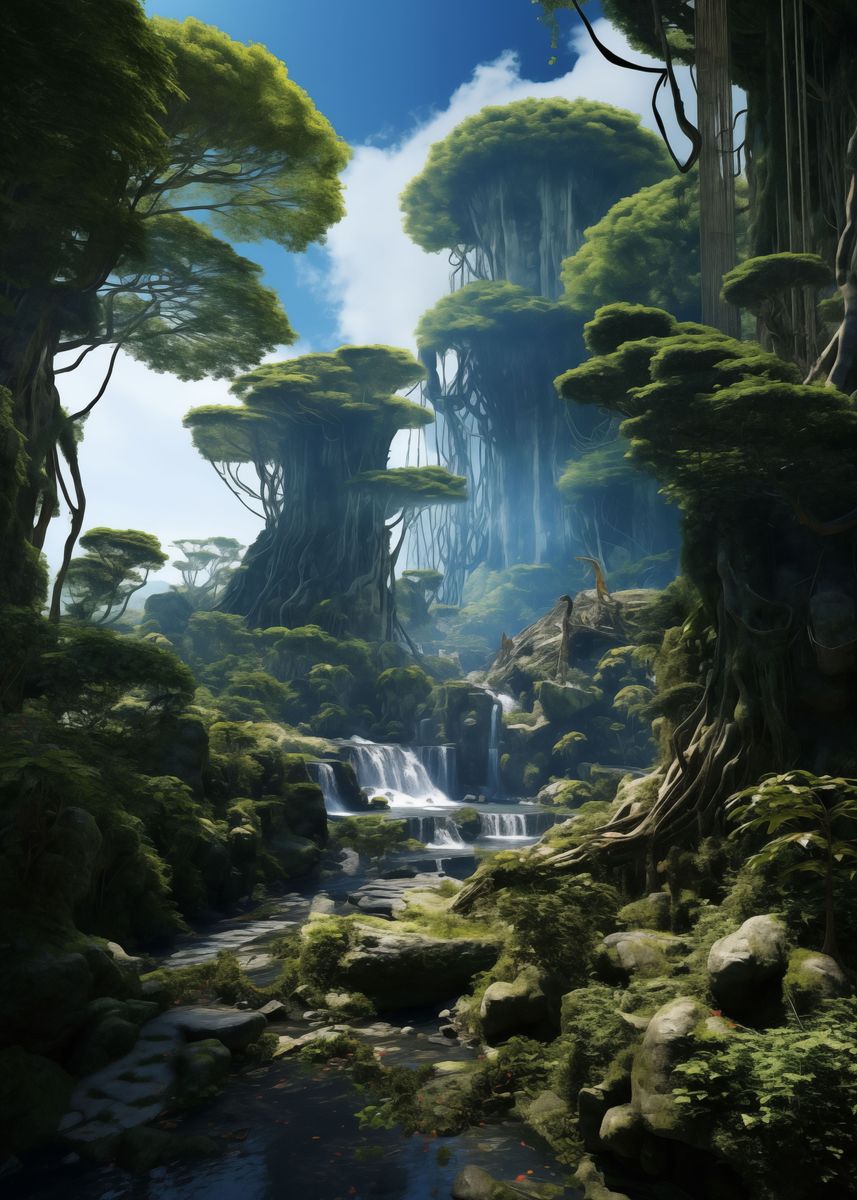 'Fantasy Magic Planet' Poster, picture, metal print, paint by Finnick ...