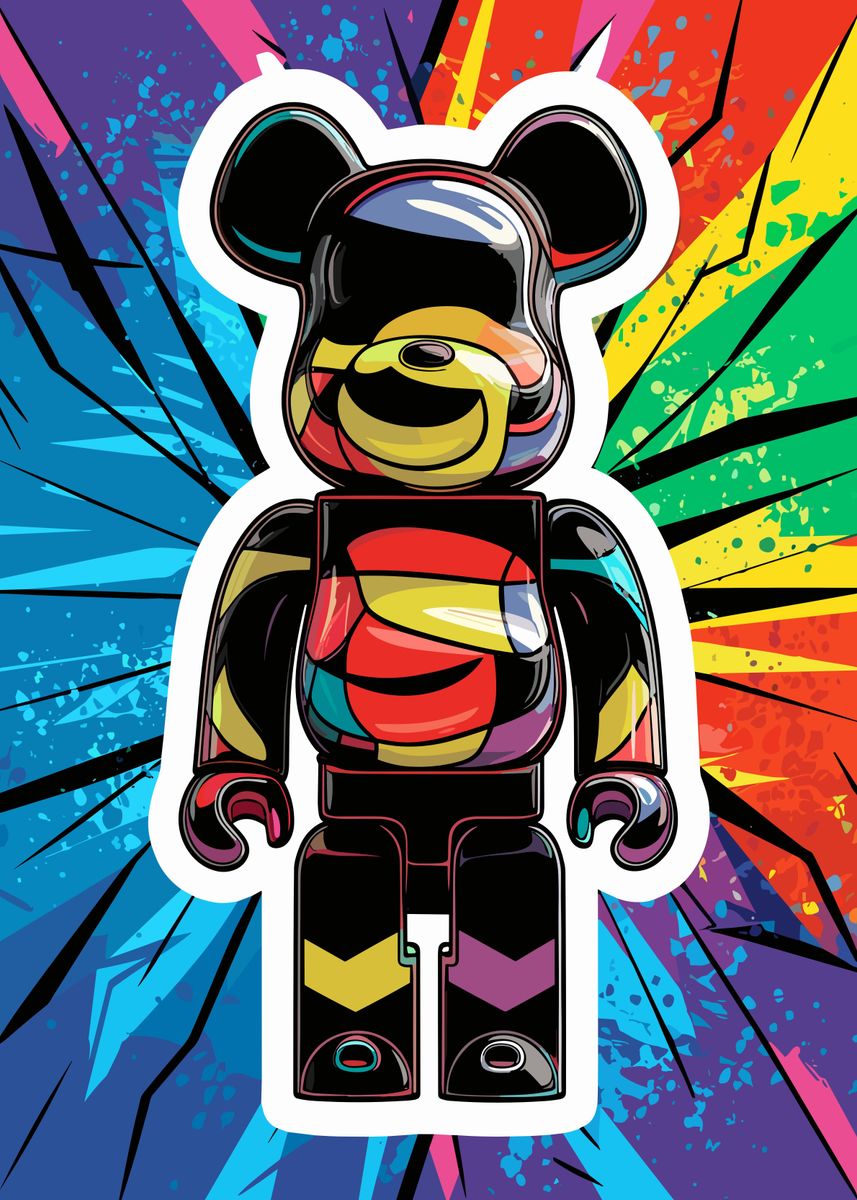 'pop art bearbrick' Poster, picture, metal print, paint by Boon Edgar ...