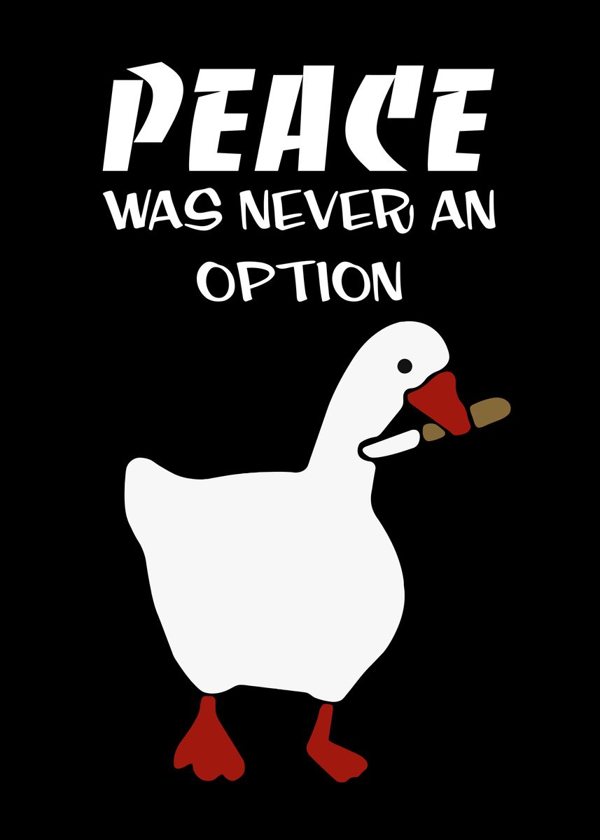 'Untitled Goose Meme' Poster, picture, metal print, paint by MIROKU ...