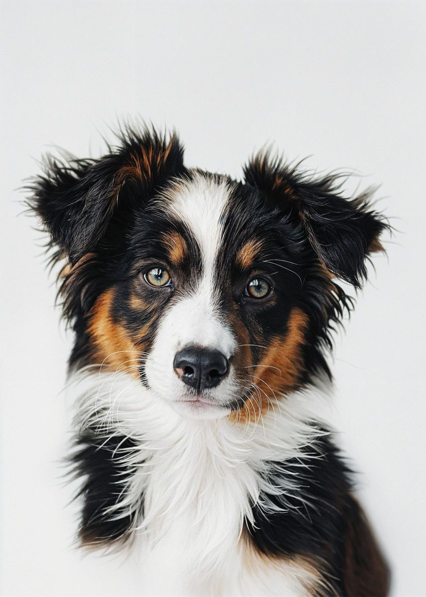 'Baby Australian Shepherd' Poster, picture, metal print, paint by ...