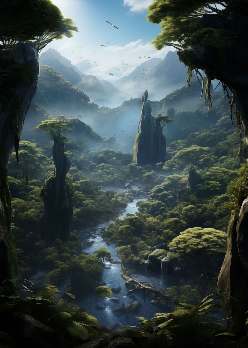 'Fantasy Magic Planet' Poster, picture, metal print, paint by Finnick ...