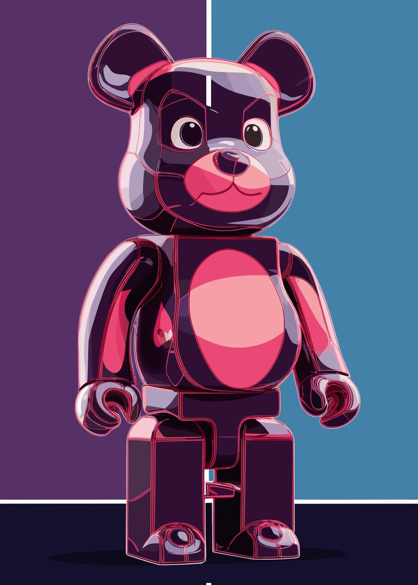 'Bearbrick' Poster, picture, metal print, paint by Boon Edgar | Displate