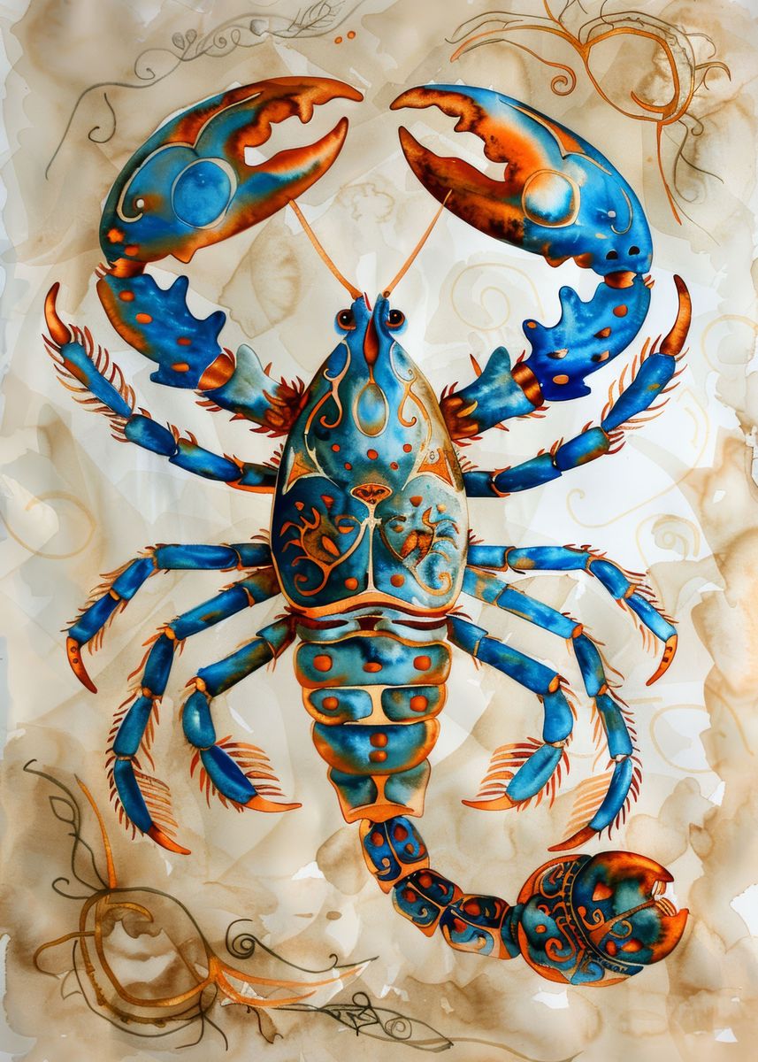 'Scorpion Mystique' Poster, picture, metal print, paint by Martin Funk ...