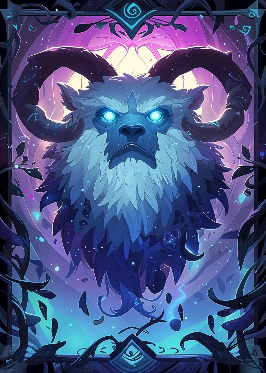 'Yeti Magic Card' Poster, picture, metal print, paint by SuperNova ...