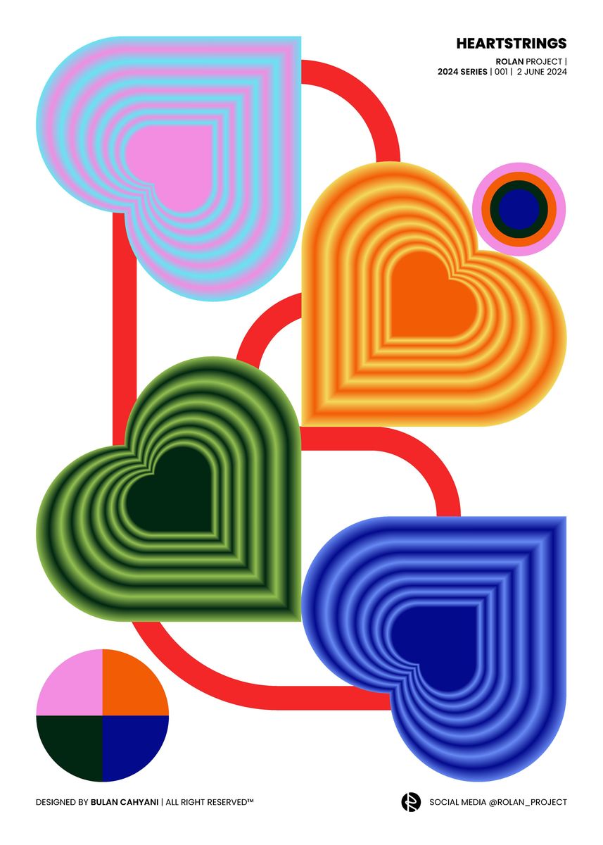 'Heartstring' Poster, picture, metal print, paint by Rolan Project ...