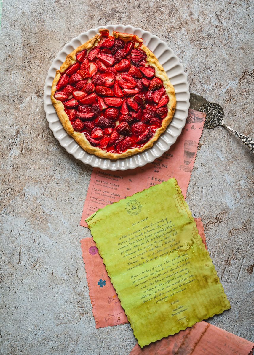 'Strawberry cake' Poster, picture, metal print, paint by Malwina ...