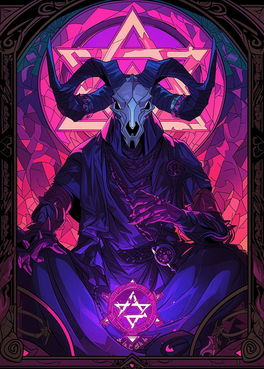 'Baphomet Magic Card' Poster, picture, metal print, paint by SuperNova ...