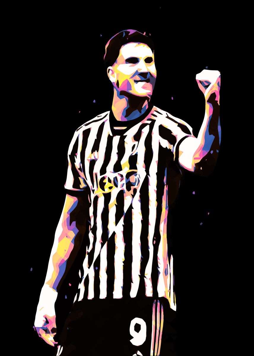 'D. Vlahovic Pop Art' Poster, picture, metal print, paint by MASTER ...
