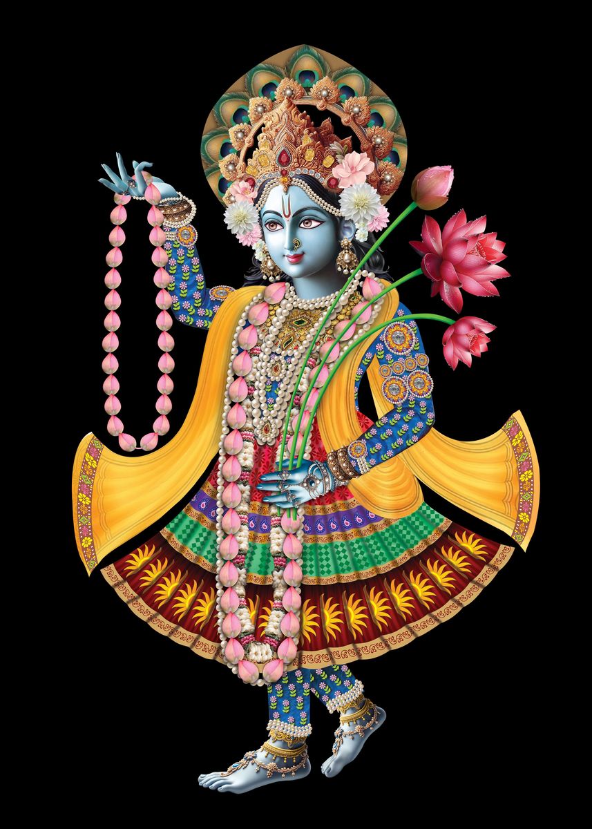 'Shree Yamuna Maharani Ji' Poster, picture, metal print, paint by VIVEK ...