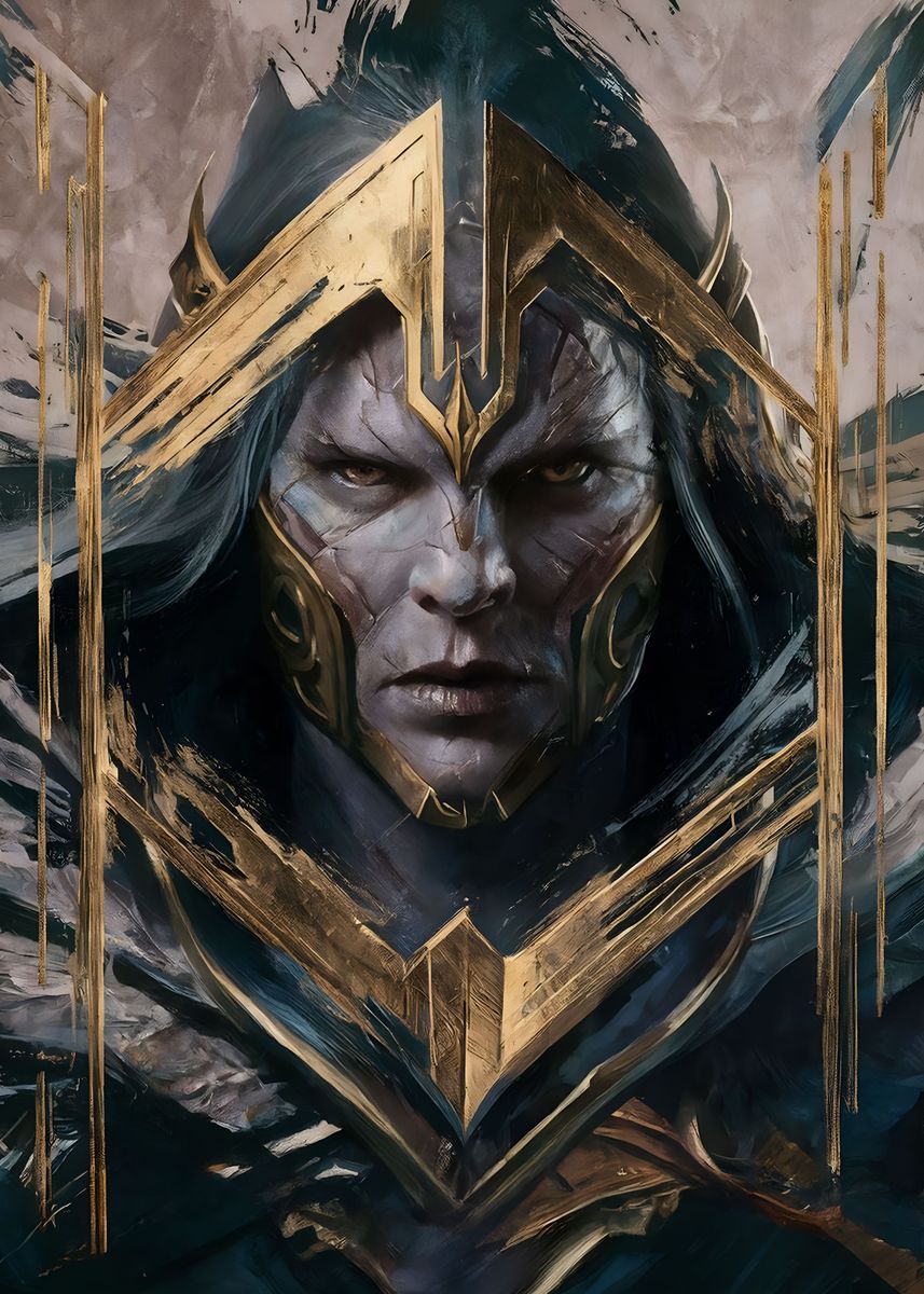 'Voidwalker Warrior' Poster, picture, metal print, paint by Lukasz ...