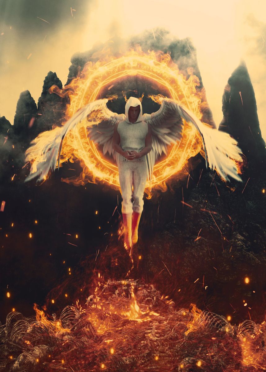 'angel of death' Poster, picture, metal print, paint by baki boquecosa ...