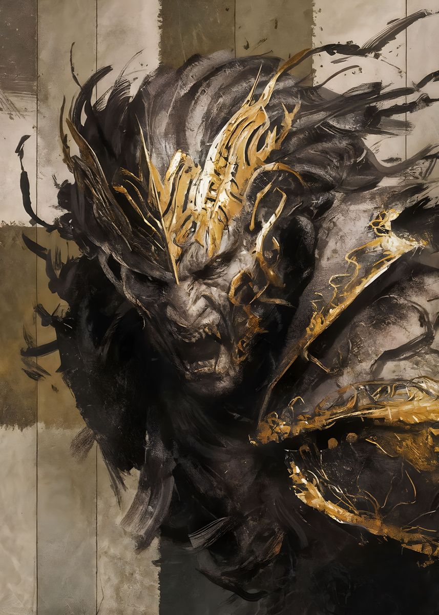 'Stormbringer Warrior' Poster, picture, metal print, paint by Lukasz ...